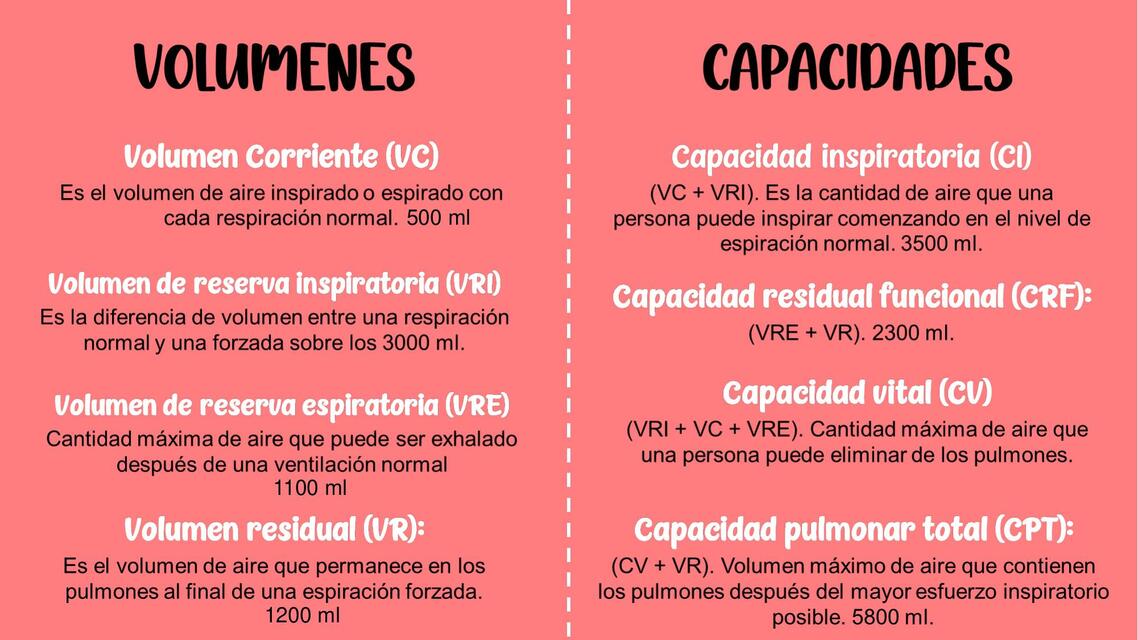 Volumen y Capacidad Pulmonar | Medicina Óptima | uDocz