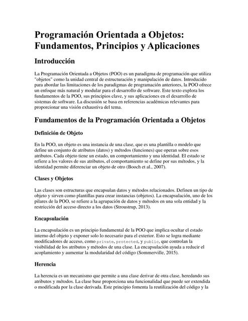 Programación Orientada a Objetos | META | uDocz