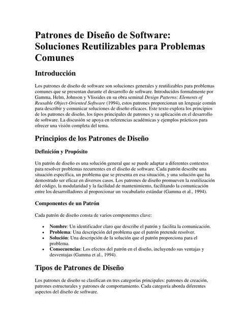 Patrones de Diseño de Software Soluciones | META | uDocz