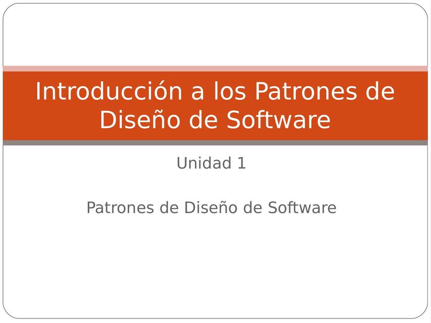 Introducción a los Patrones de Diseño de Software | META | uDocz