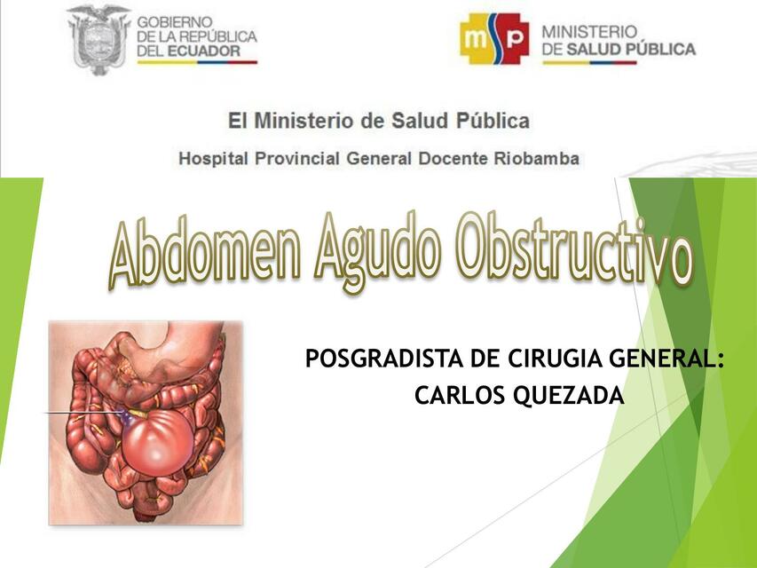 Flashcards de ABDOMEN AGUDO OBSTRUCTIVO | Por Carlos | uDocz