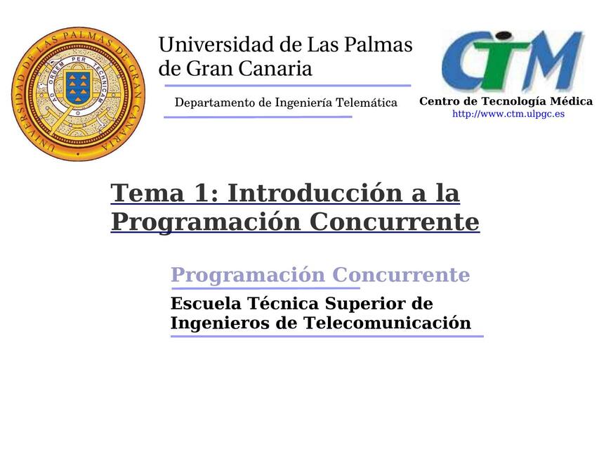 Tema 1 Introducción a la programacion concurrente | META | uDocz