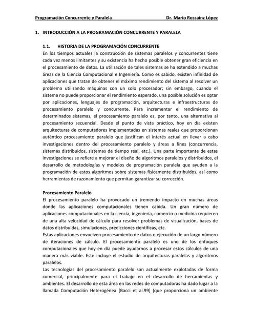 INTRODUCCIÓN A LA PROGRAMACIÓN CONCURRENTE Y PARALela | META | uDocz INTRODUCCIÓN A LA PROGRAMACIÓN CONCURRENTE Y PARALela | META | uDocz