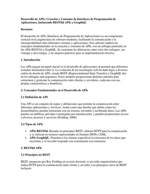 Desarrollo de APIs Creación y Consumo de Interface | META | uDocz