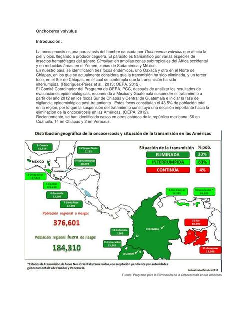 Onchocerca volvulus clase | Gervasio | uDocz Onchocerca volvulus clase | Gervasio | uDocz