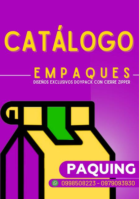 PAQUING CATALOGO | Fabricio Echeverría | uDocz
