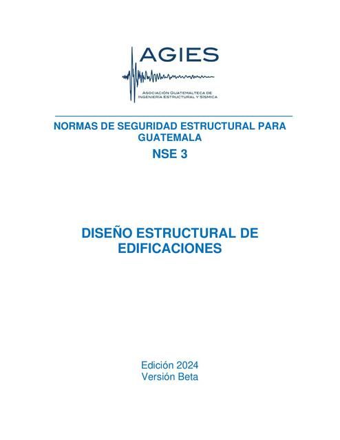 NSE 3 BETA Diseno Estructural de Edificaciones | Luis | uDocz