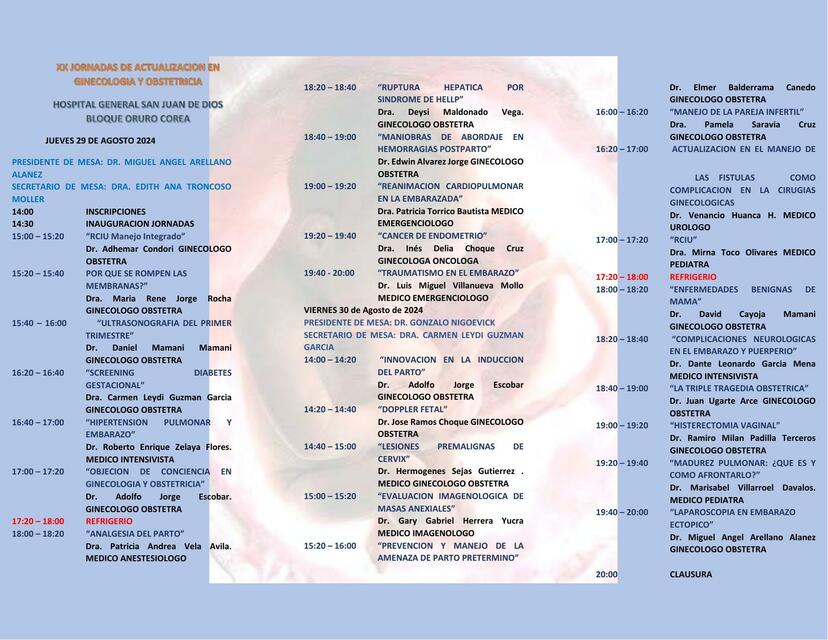 PROGRAMA OFICIAL JORNADAS G O | El pepito | uDocz