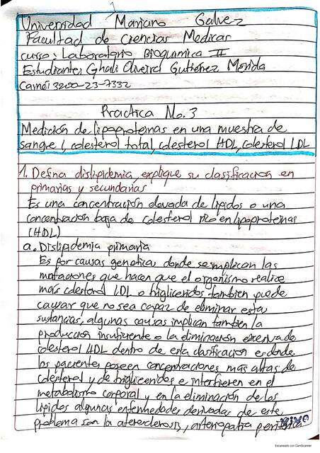 Práctica 3 bioquímica 2 | GHALI OLIVEIRA GUTIERREZ MERIDA | uDocz