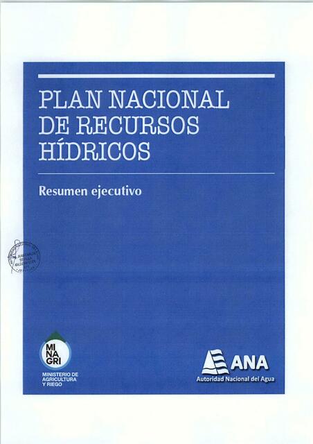 Plan Nacional de Recursos Hídricos (PNRH) | samsstudy | uDocz Plan Nacional de Recursos Hídricos (PNRH) | samsstudy | uDocz