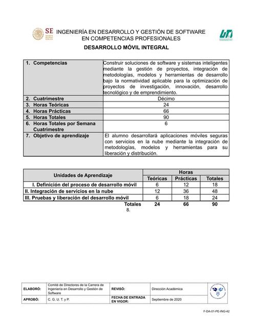 4 Desarrollo Movil Integral docx | META | uDocz