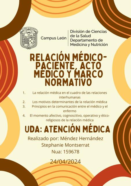 Relación médico paciente. Acto médico y marco normativo | Medi_Hami | uDocz