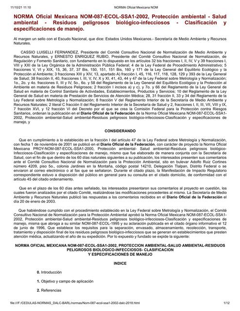 NOM 087 ECOL SSA1 | Alejandra Morales | uDocz
