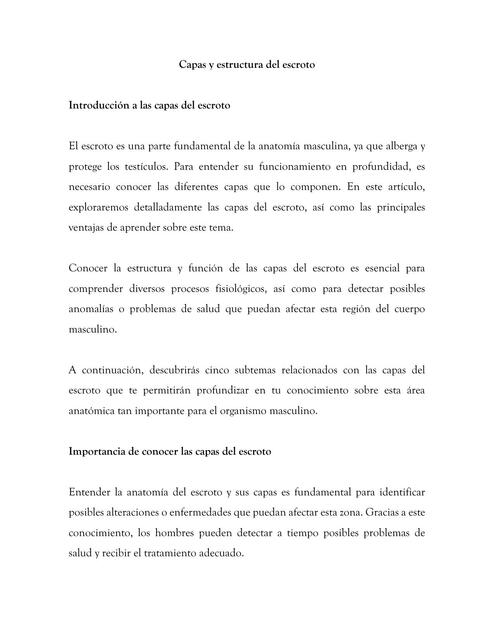 Capas y estructura del escroto | bioanatomia | uDocz