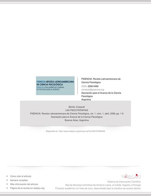 LAS PSICOTERAPIAS | META | uDocz