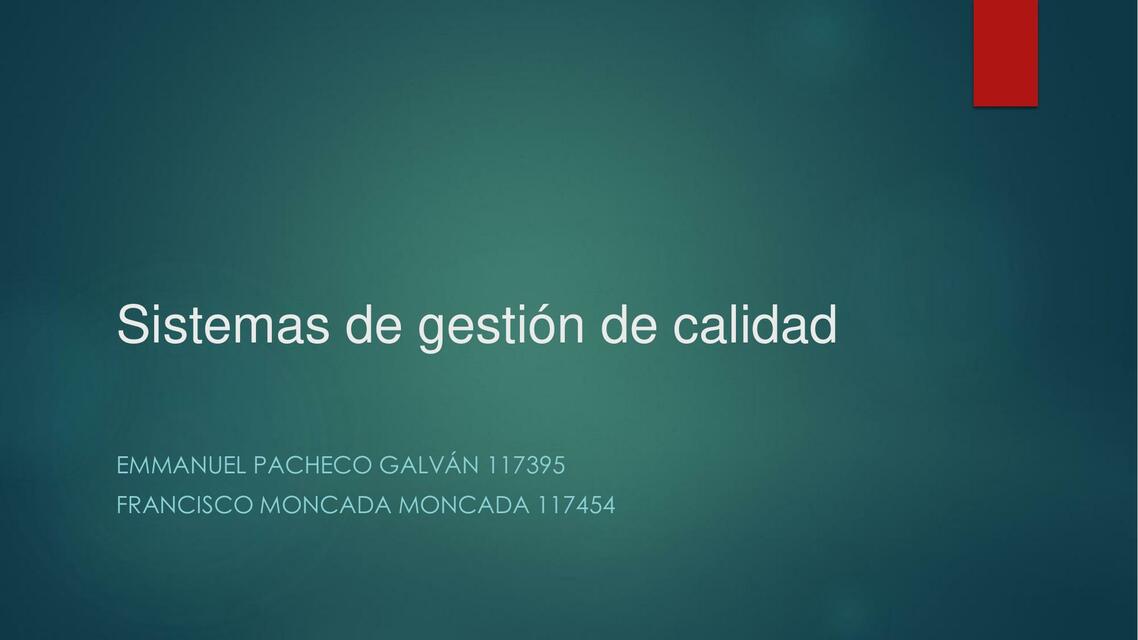 SGC calidad | Mitzi Steffany Ixba | uDocz