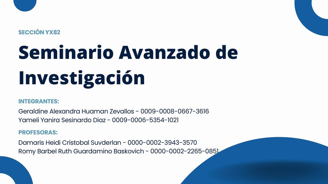 Seminario avanzado de investigación | uDocz