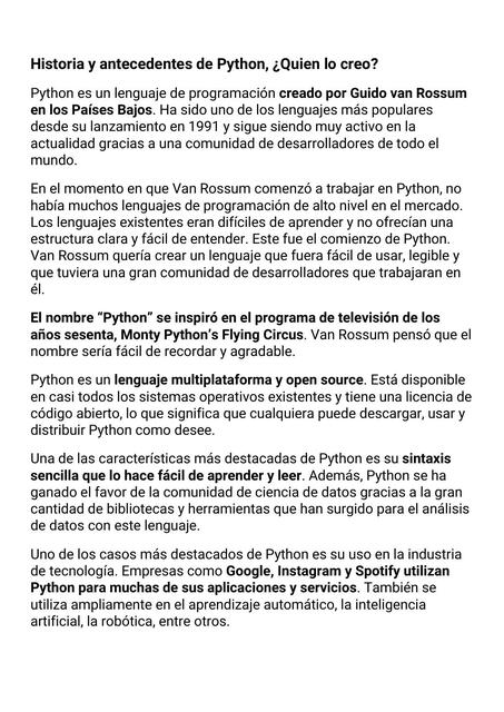 PYTHON 1 | Julio Net | uDocz