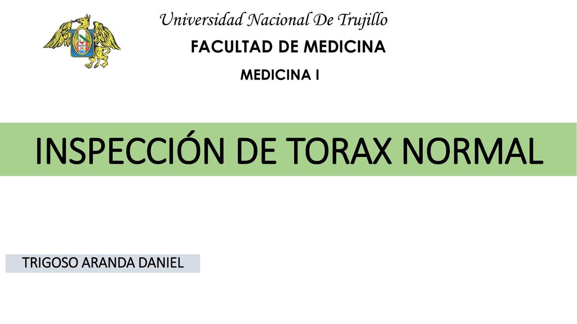 LINEAS Y REFERENCIAS TOPOGRÁFICAS INSPECCIÓN DE TORAX NORMAL ...