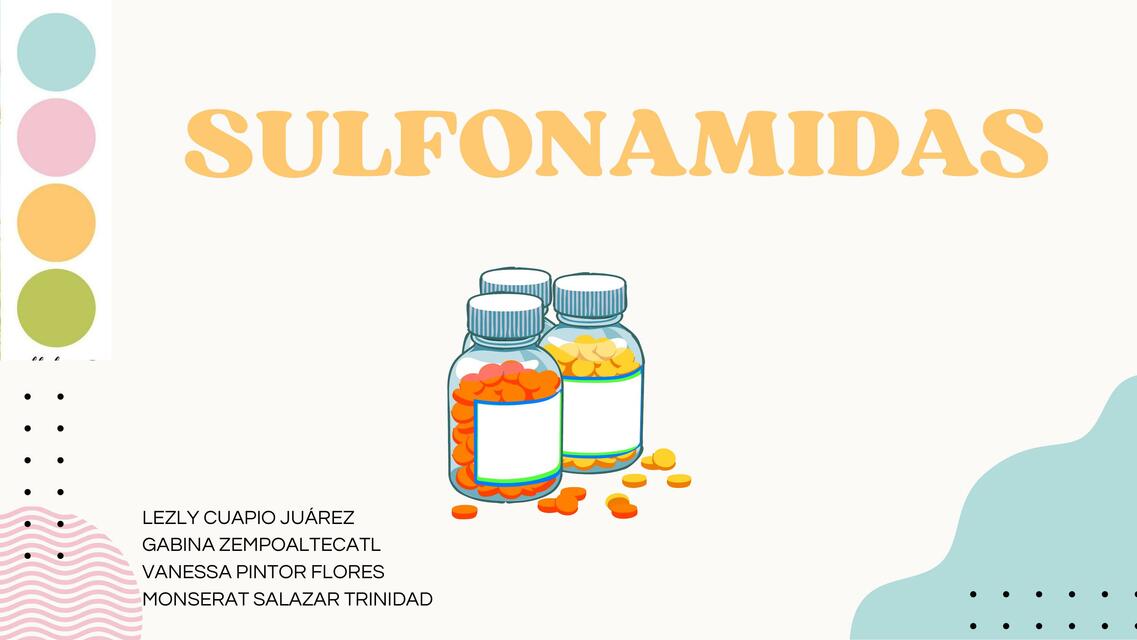Farmacología de Sulfonamidas | Vanessa Pintor Flores | uDocz