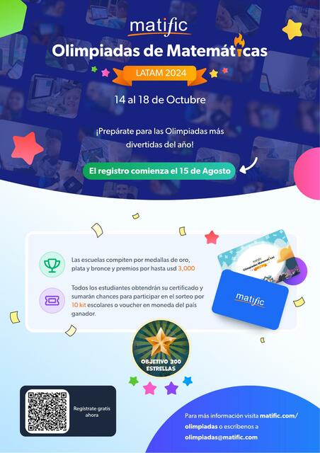 Olimpiadas Matific Poster Docentes | Soledad | uDocz