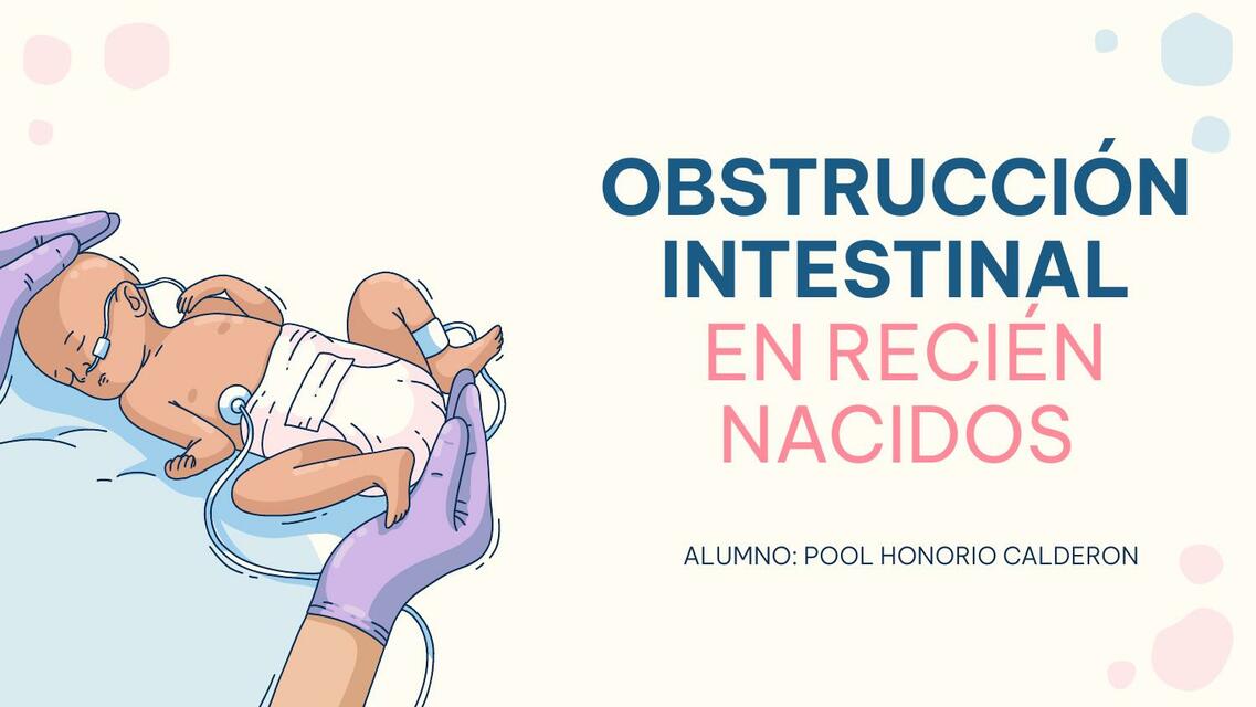 OBSTRUCCIÓN INTESTINAL EN RECIÉN NACIDOS | POOL HONORIO | uDocz