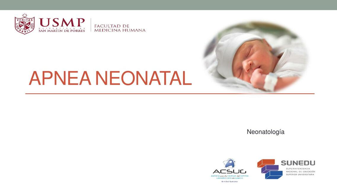 CLASE APNEA NEONATAL | Alexis Pérez | uDocz