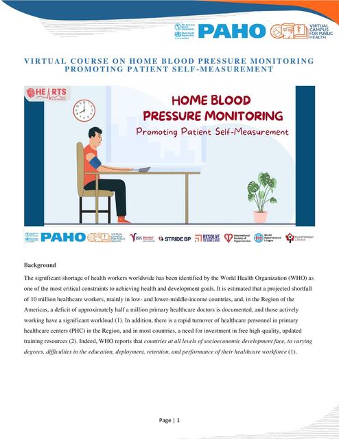 HBPM Patient self measurement program ENG 09 01 | Tatiana ordoñez | uDocz