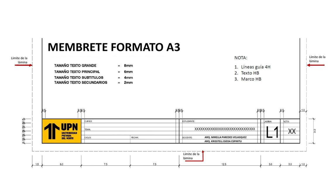 MEMBRETE A3 TALLER DE ARQUITECTURA 1 | Fiorella | uDocz