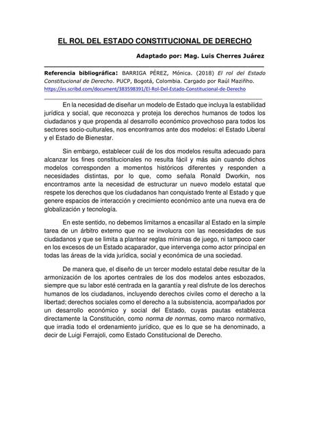 S3 El Estado Constitucional de Derecho 1 | Nicol | uDocz