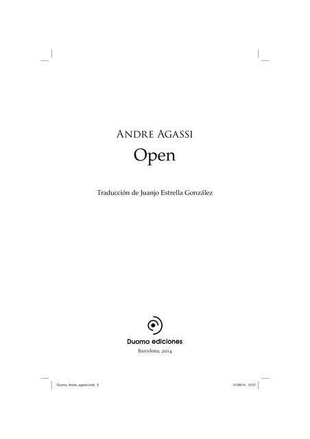 Libro Andre agassi | Pedro Ochoa | uDocz