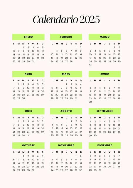 Calendario 2025 | Benja | uDocz