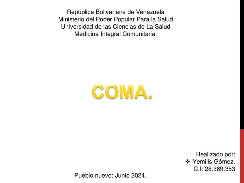 Coma | Maria Muñoz | uDocz