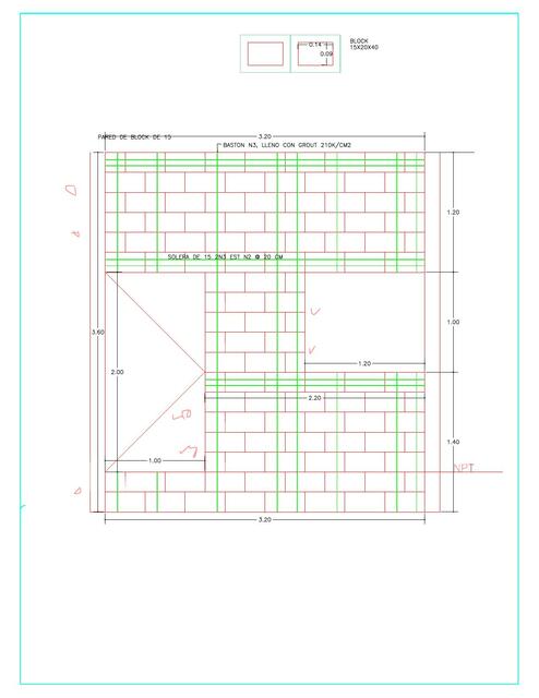 PARED DE BLOC 15 REF N3 60 DETALLE | Chris | uDocz