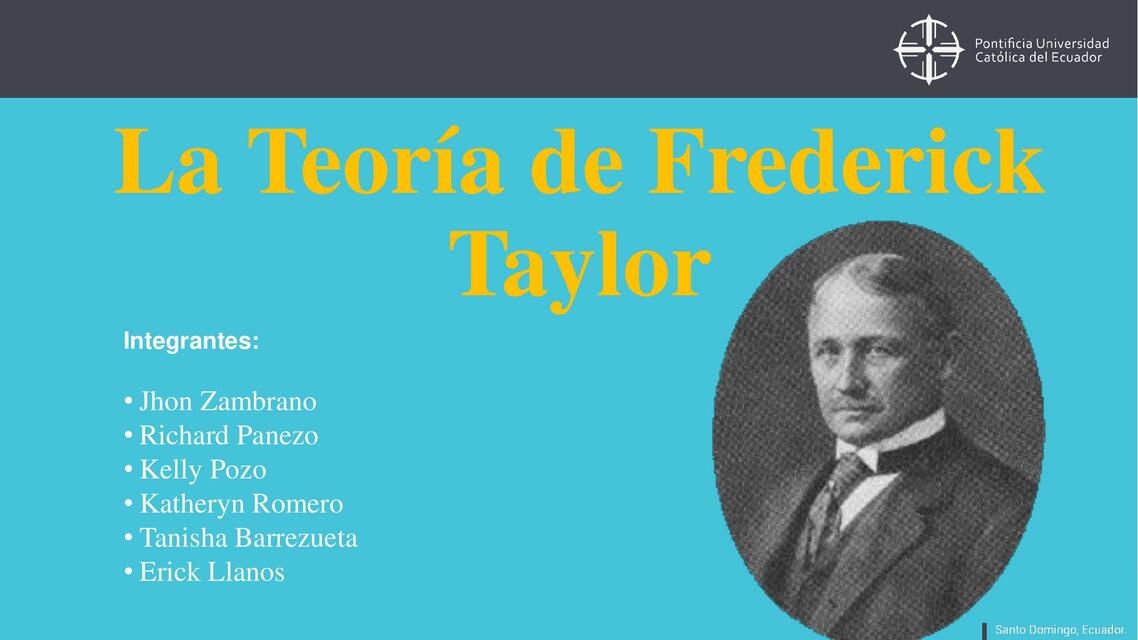 TEORIA DE TAYLOR ADMINISTRACION | Jhon Zambrano | uDocz