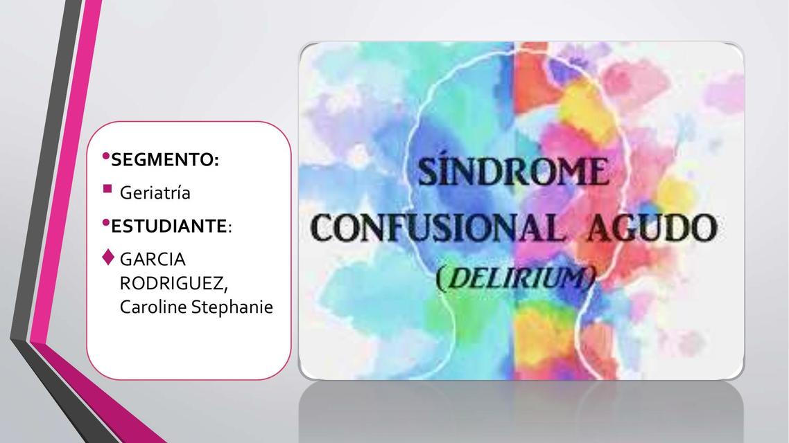 Resúmenes de Síndrome confusional agudo | Descarga apuntes de Síndrome ...