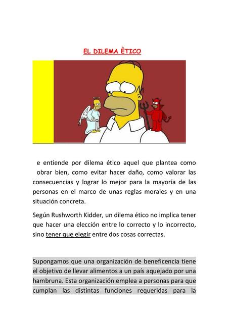 EL DILEMA ETICO Clase 5 | Jose | uDocz