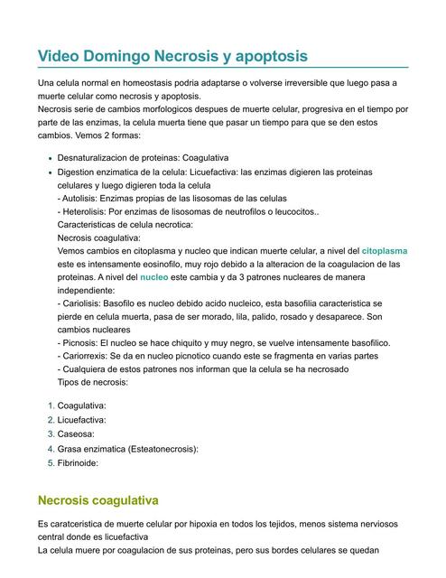 Video Domingo Necrosis y apoptosis | Samuel 30 | uDocz Video Domingo Necrosis y apoptosis | Samuel 30 | uDocz