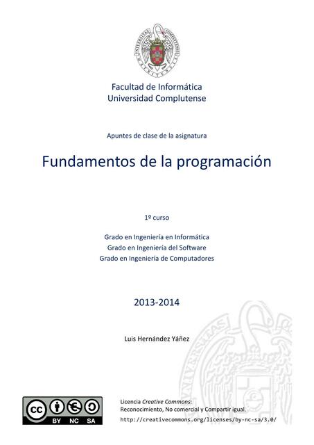 Fundamentos de la programación | META | uDocz