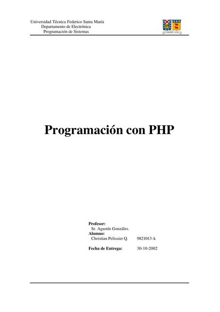 Programación con PHP C | META | uDocz
