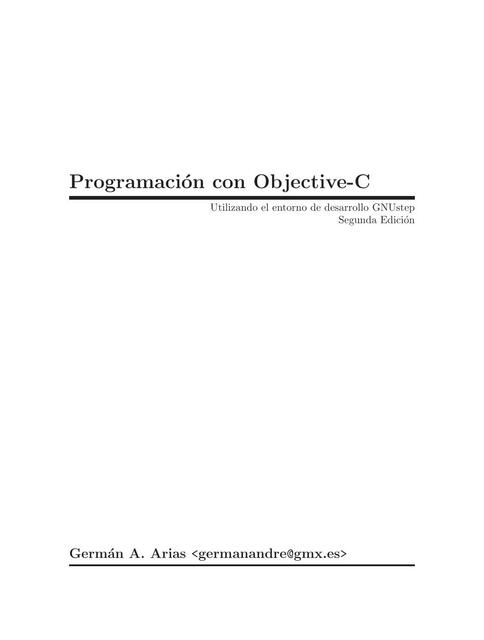 Programación con Objective C | META | uDocz