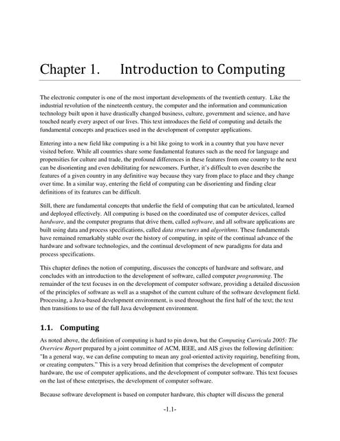 Introduction To Computing Meta Udocz