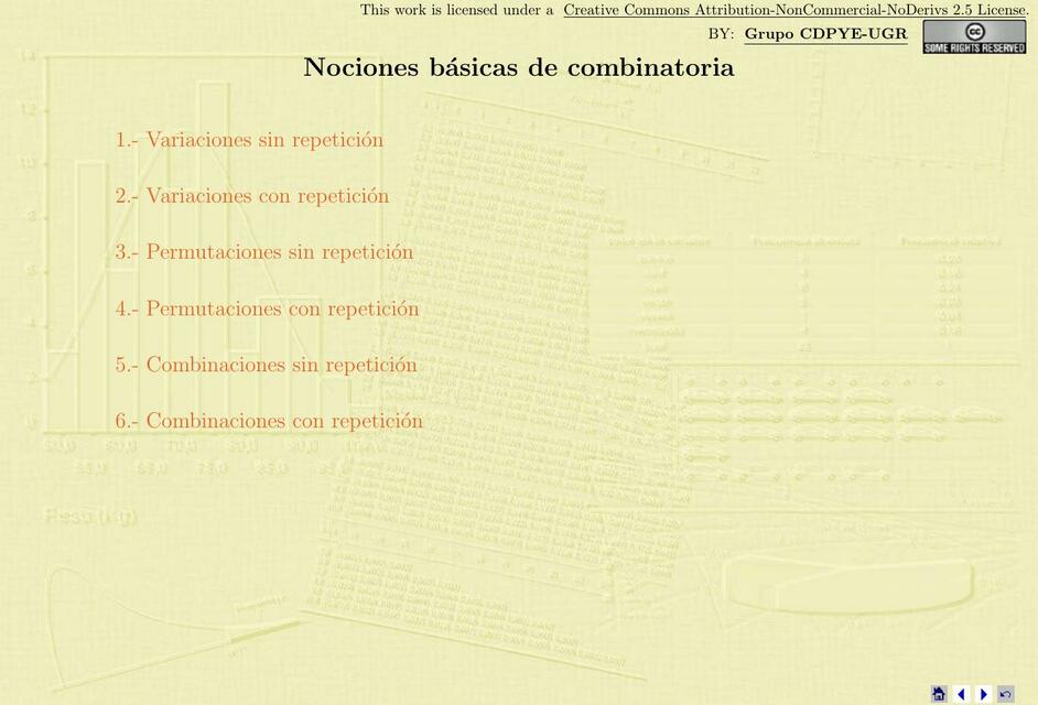 Nociones basicas de combinatoria | META | uDocz