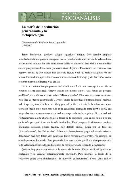 La teoría de la seducción generalizada | META | uDocz