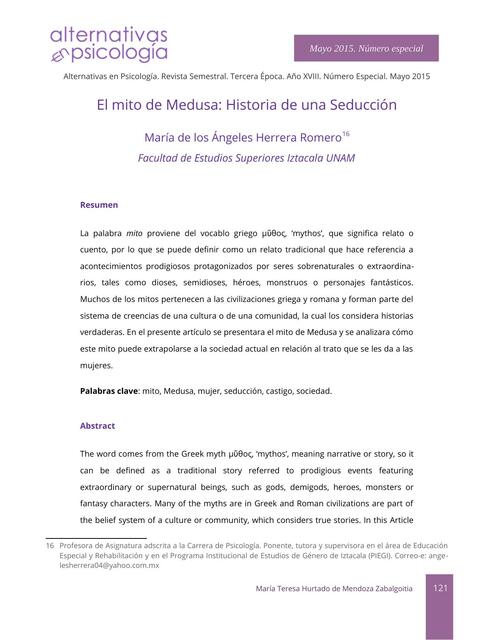 El mito de Medusa Historia de una Seducción | META | uDocz