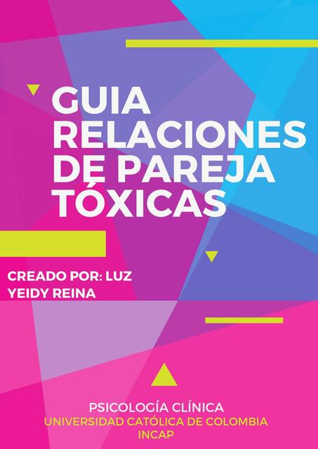 Guía de relaciones de parejas tóxicas | META | uDocz