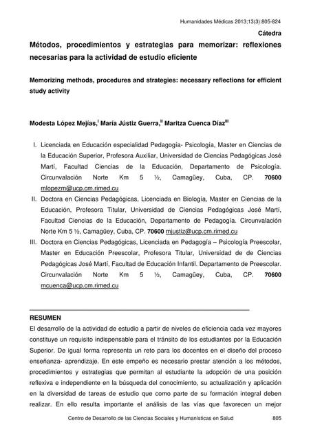 Métodos procedimientos y estrategias | META | uDocz