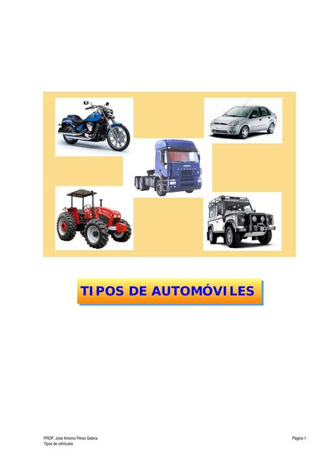 Tipos de automóviles | META | uDocz