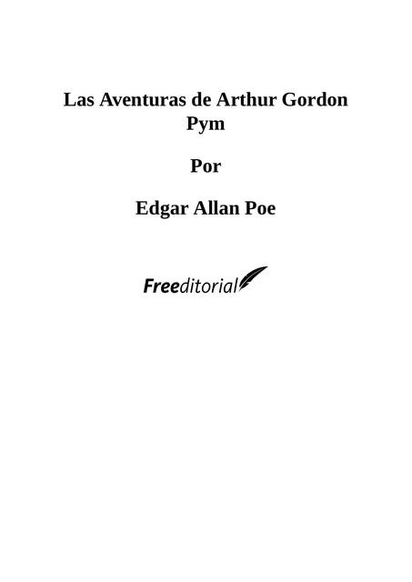 las aventuras de arthur gordon pym | Dom nica Valentina | uDocz