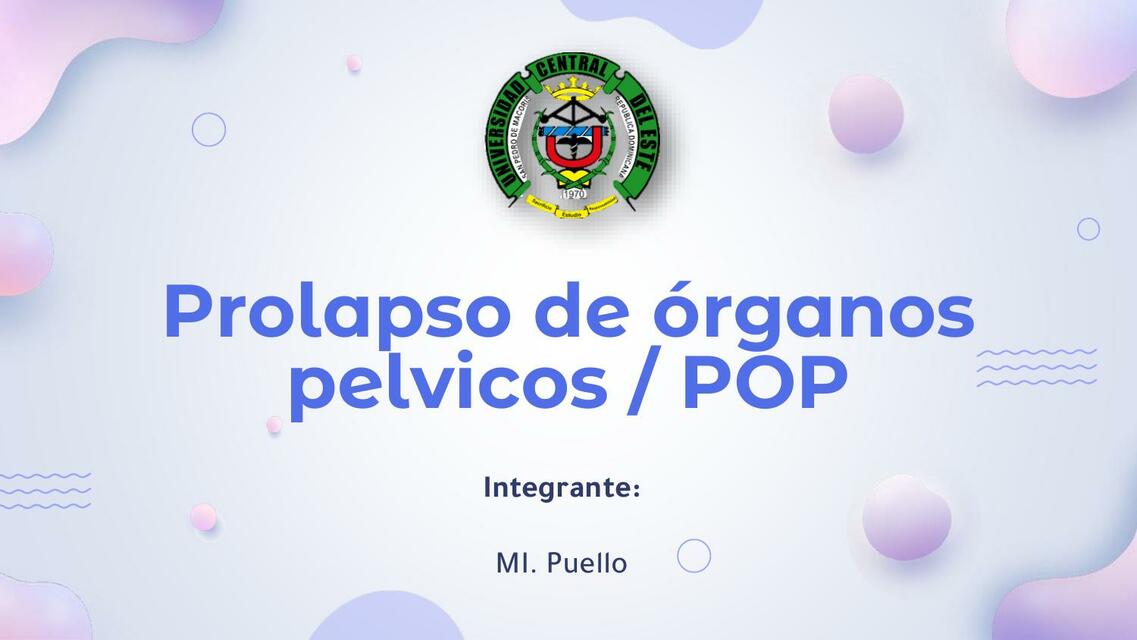 Prolapso de organos pelvicos | floranjel | uDocz
